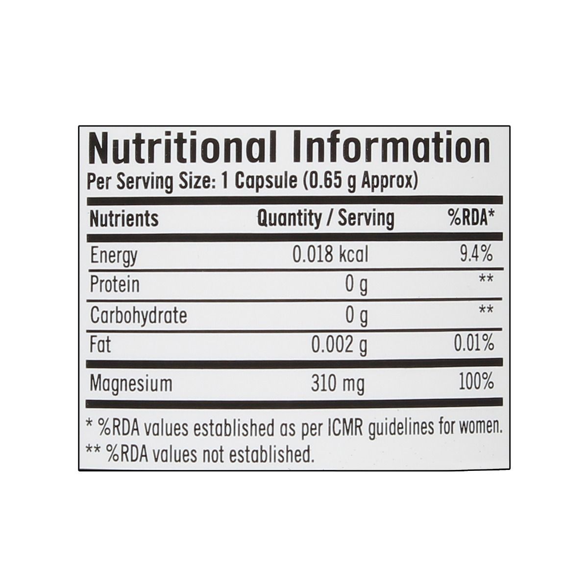 GNC Magnesium 310 mg, 120 Capsules Price, Uses, Side Effects ...