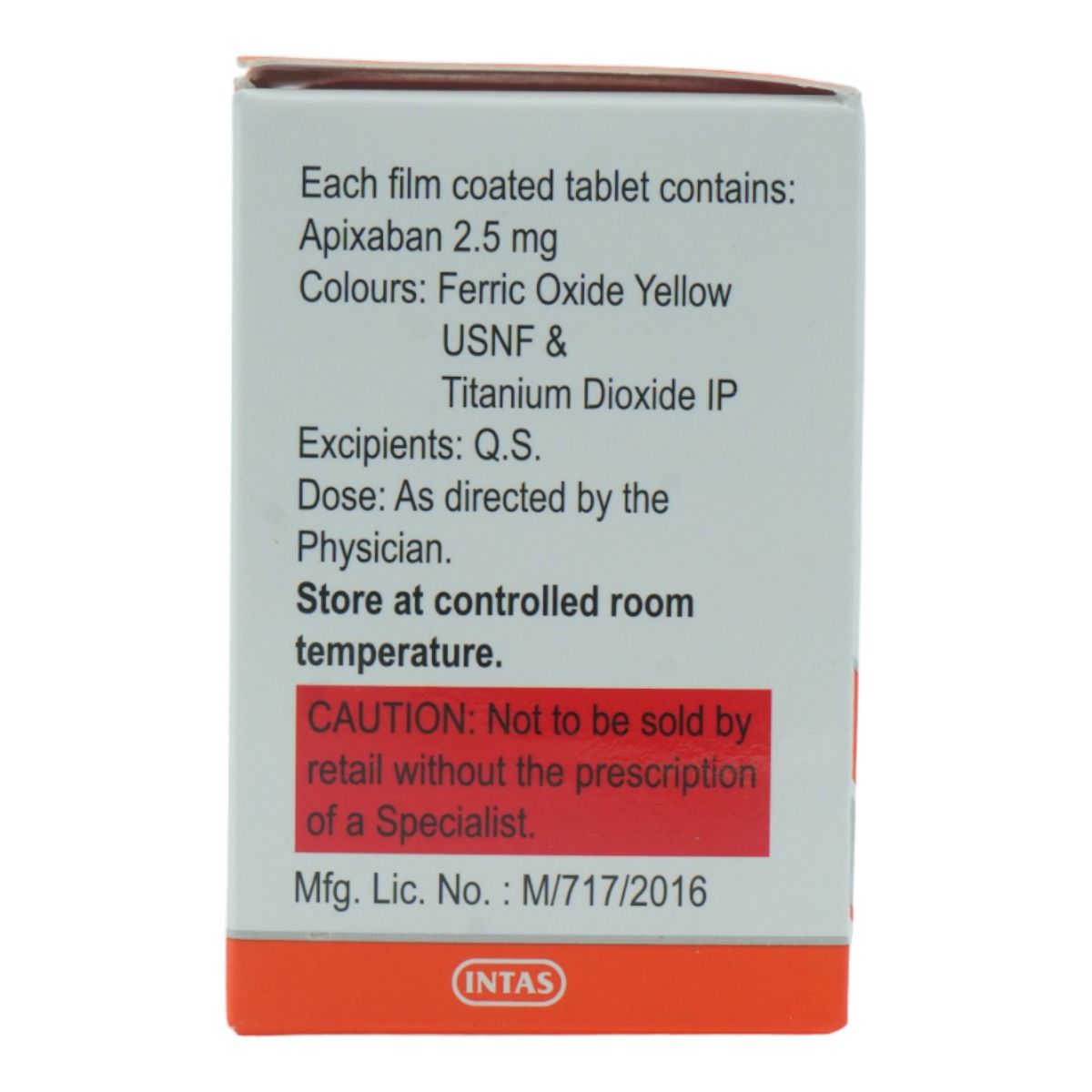 Abaxis 2.5 Tablet 30's Price, Uses, Side Effects, Composition - Apollo ...