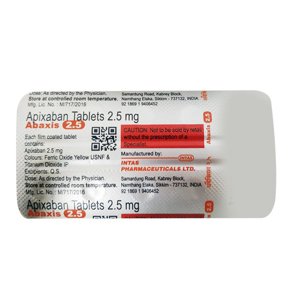 Abaxis 2.5 Tablet | Uses, Side Effects, Price | Apollo Pharmacy