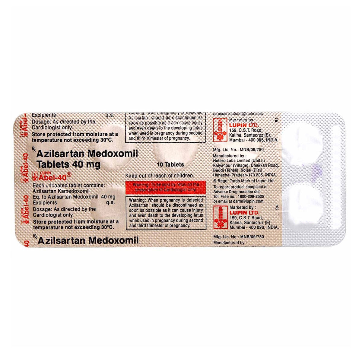 Abel-40 Tablet 10's Price, Uses, Side Effects, Composition - Apollo ...