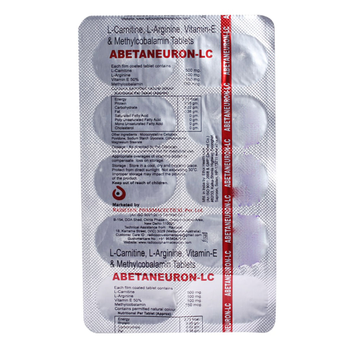 Abetaneuron LC Tablet 10's Price, Uses, Side Effects, Composition ...