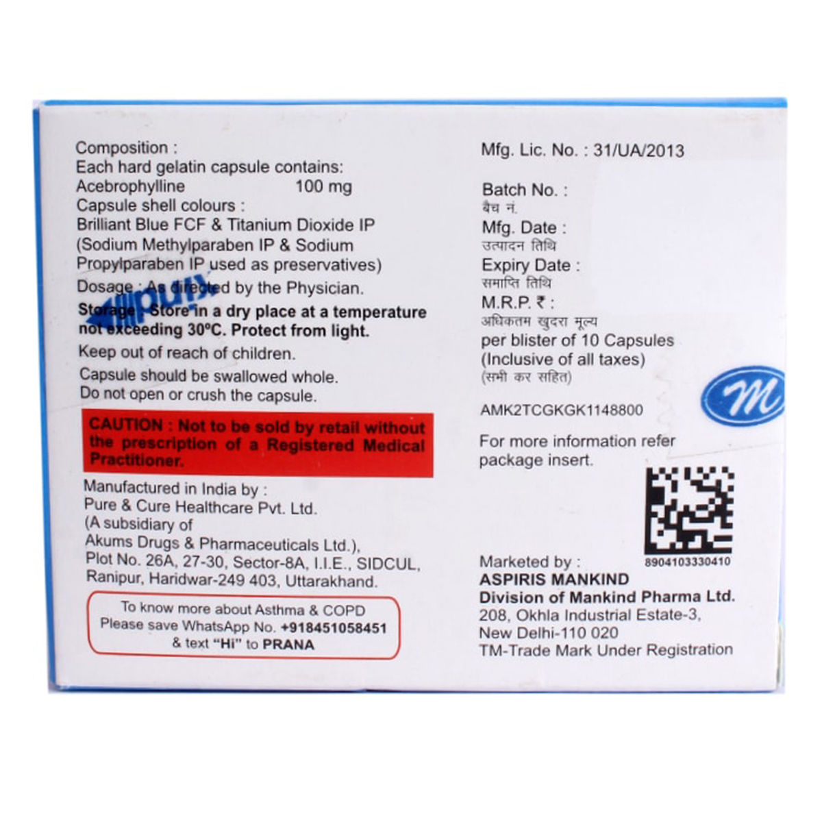 Abevia-100 Capsule 10's Price, Uses, Side Effects, Composition - Apollo ...