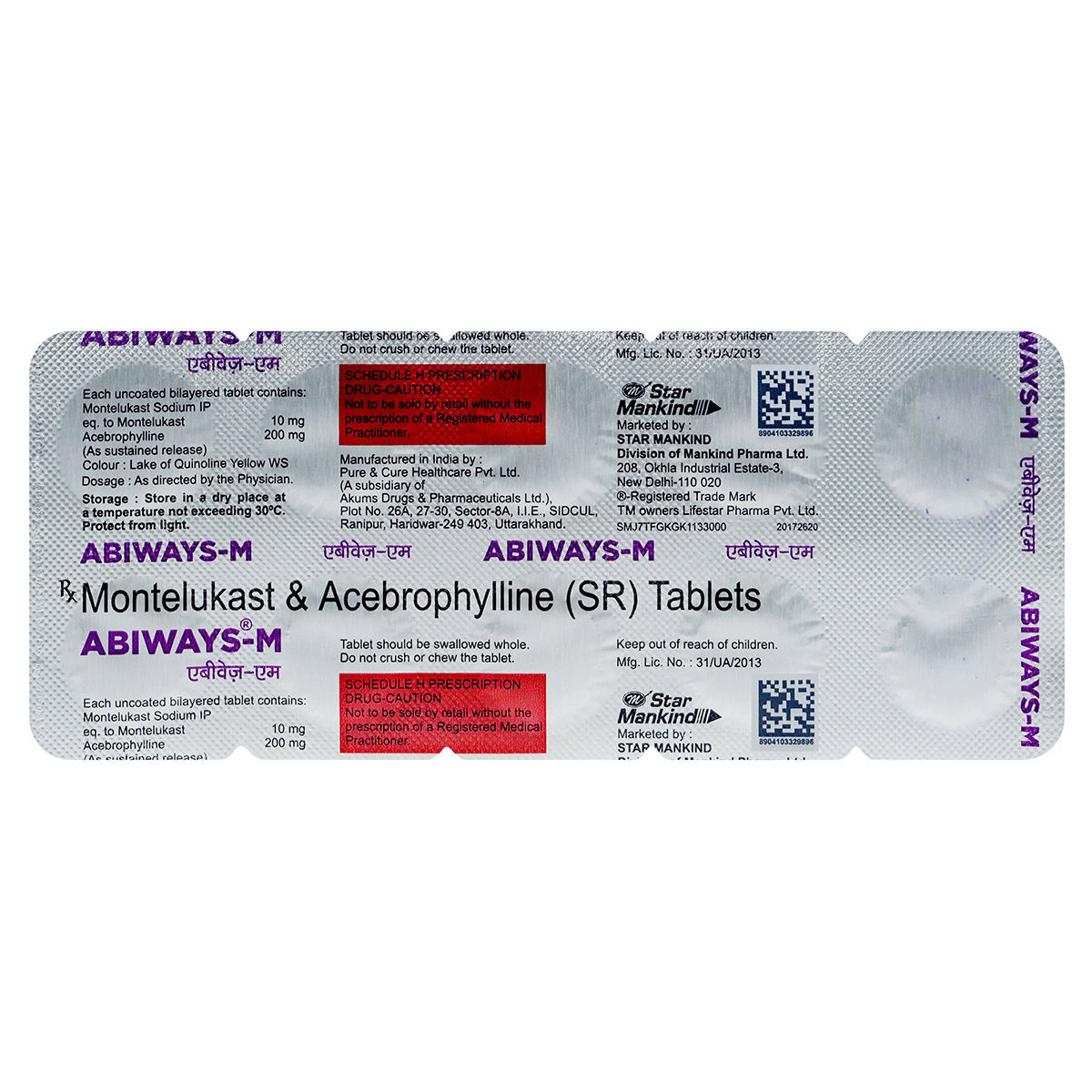 Abiways-M Tablet | Uses, Side Effects, Price | Apollo Pharmacy