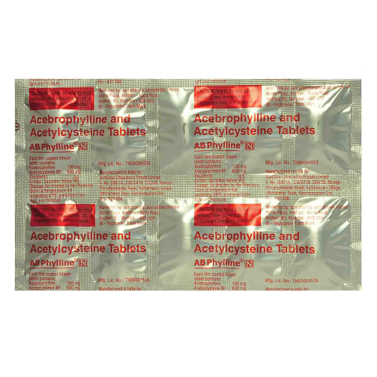 AB Phylline N Tablet 10's Price, Uses, Side Effects, Composition ...