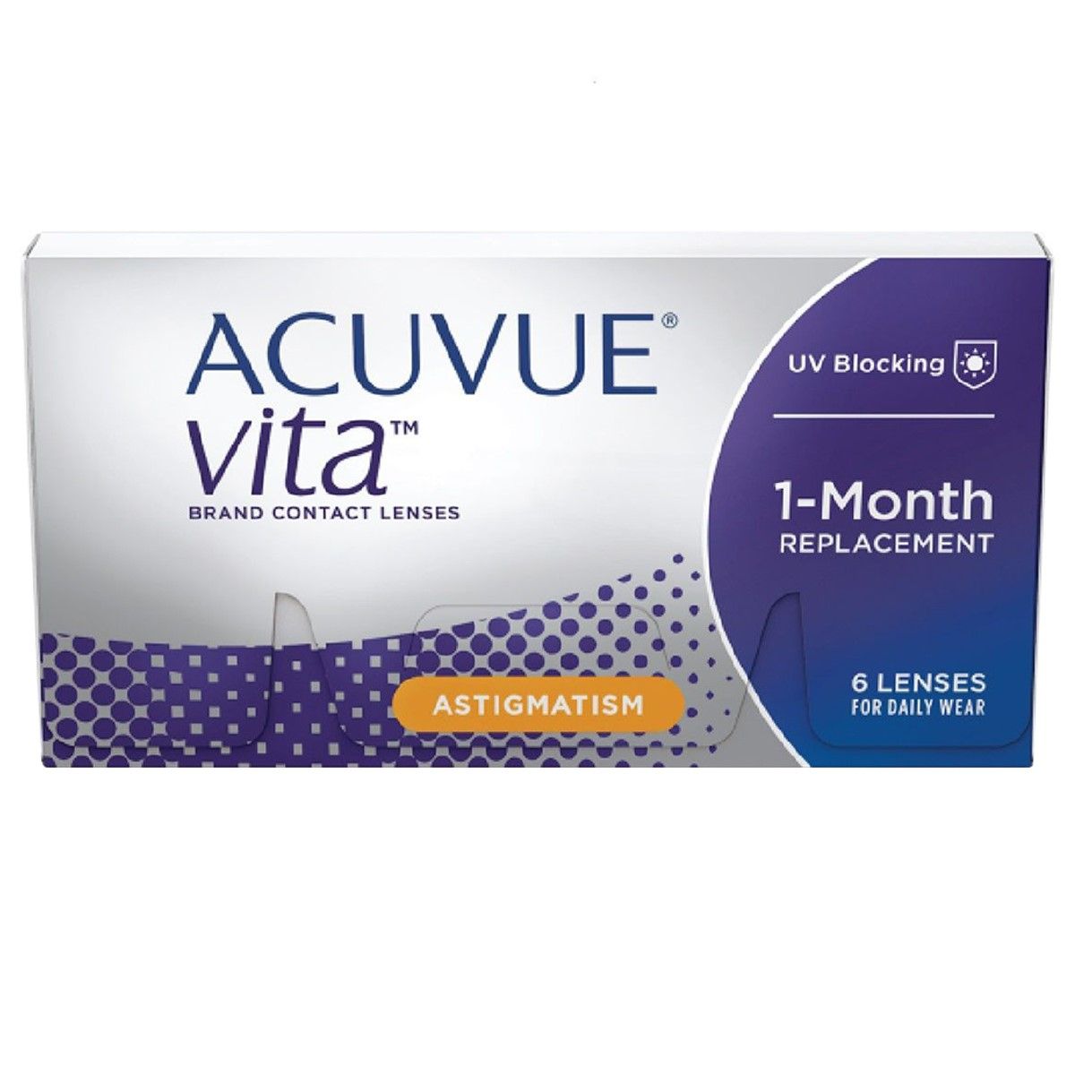 Acuvue Vita LENSES Astig G 8 .6 -1. 75 -1.75/160 RX, 6 S | Uses ...