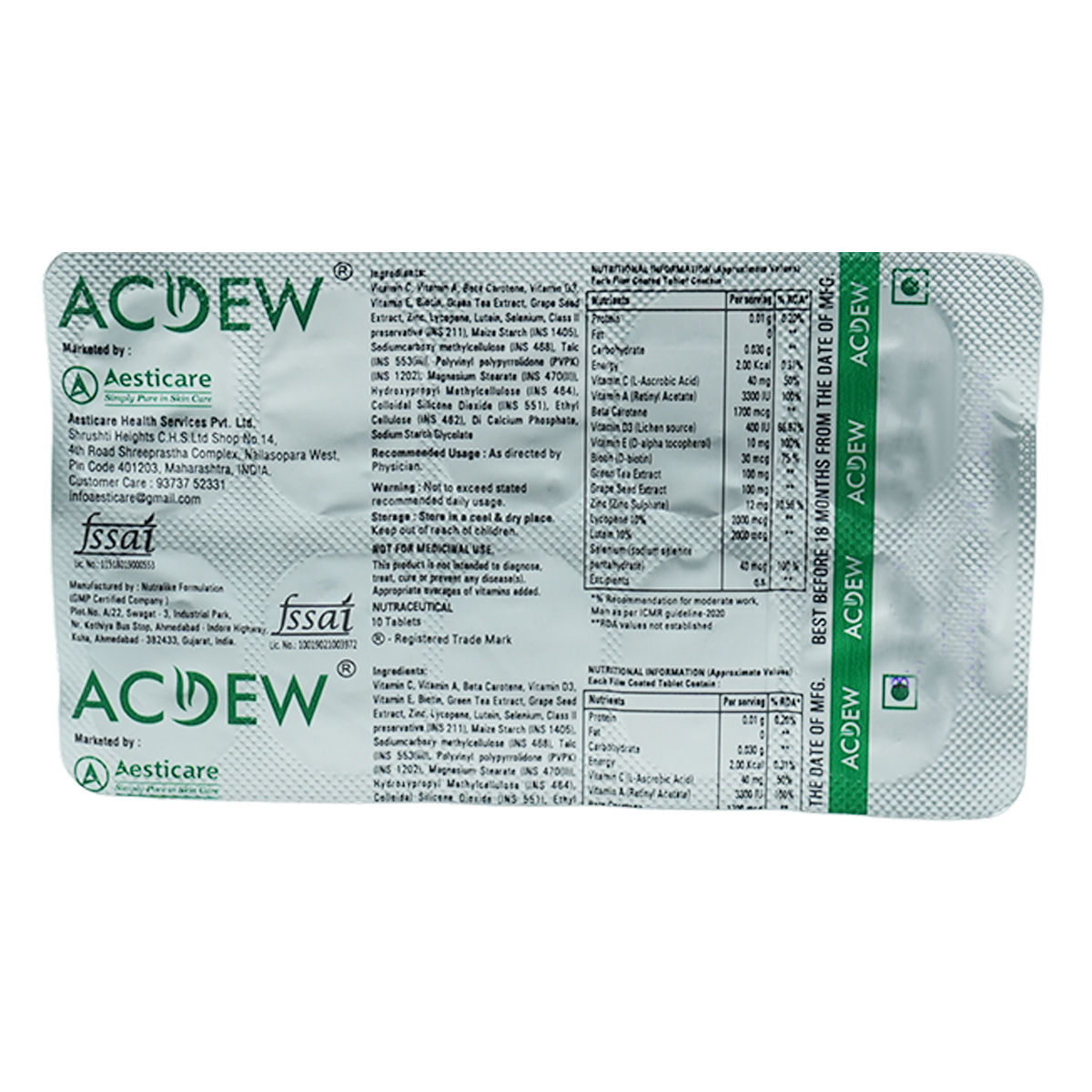 Acdew Tablet | Uses, Side Effects, Price | Apollo Pharmacy