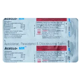 Aceclo MR Tablet | Uses, Side Effects, Price | Apollo Pharmacy
