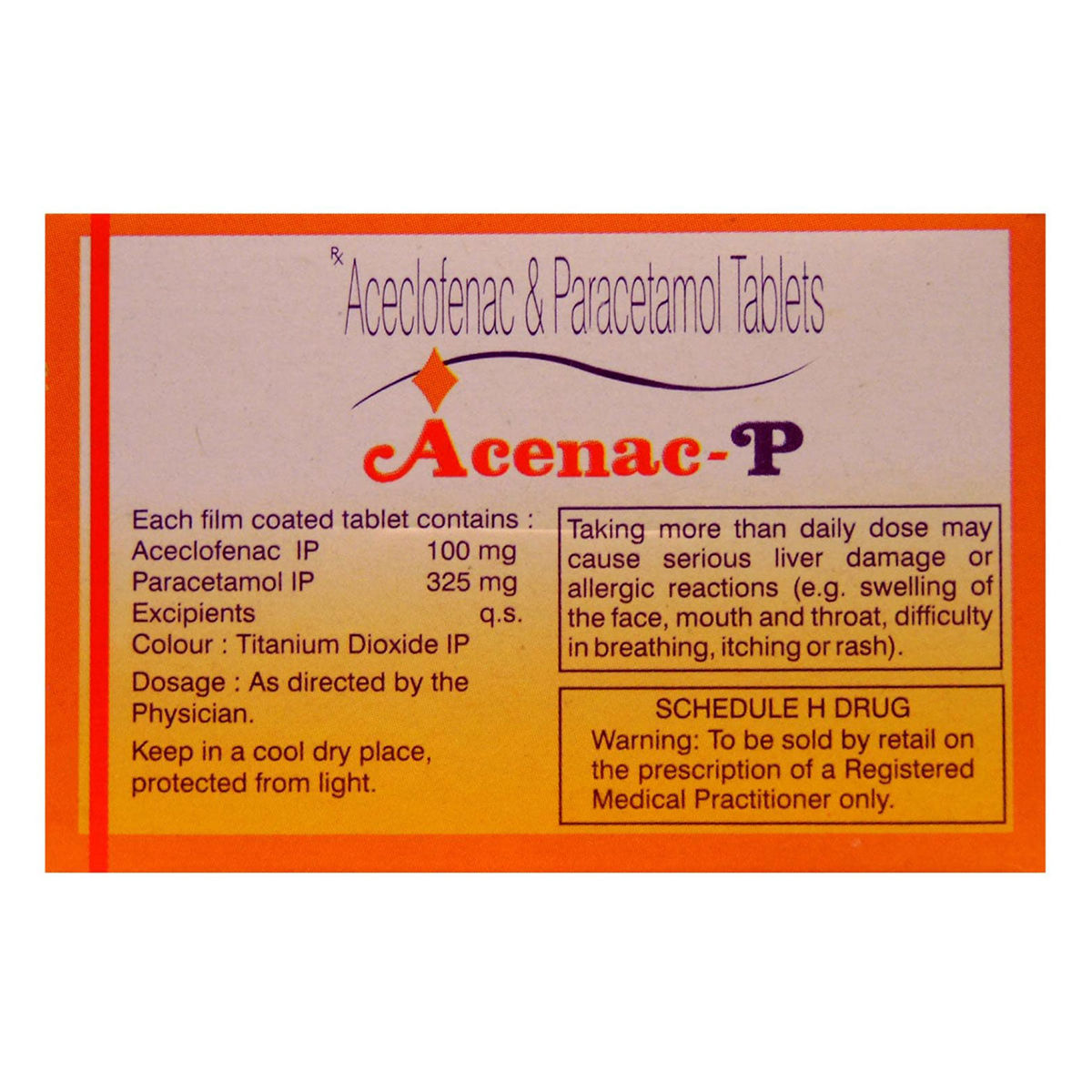 Acenac P Tablet | Uses, Side Effects, Price | Apollo Pharmacy