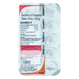 Acenext P Tablet | Uses, Side Effects, Price | Apollo Pharmacy
