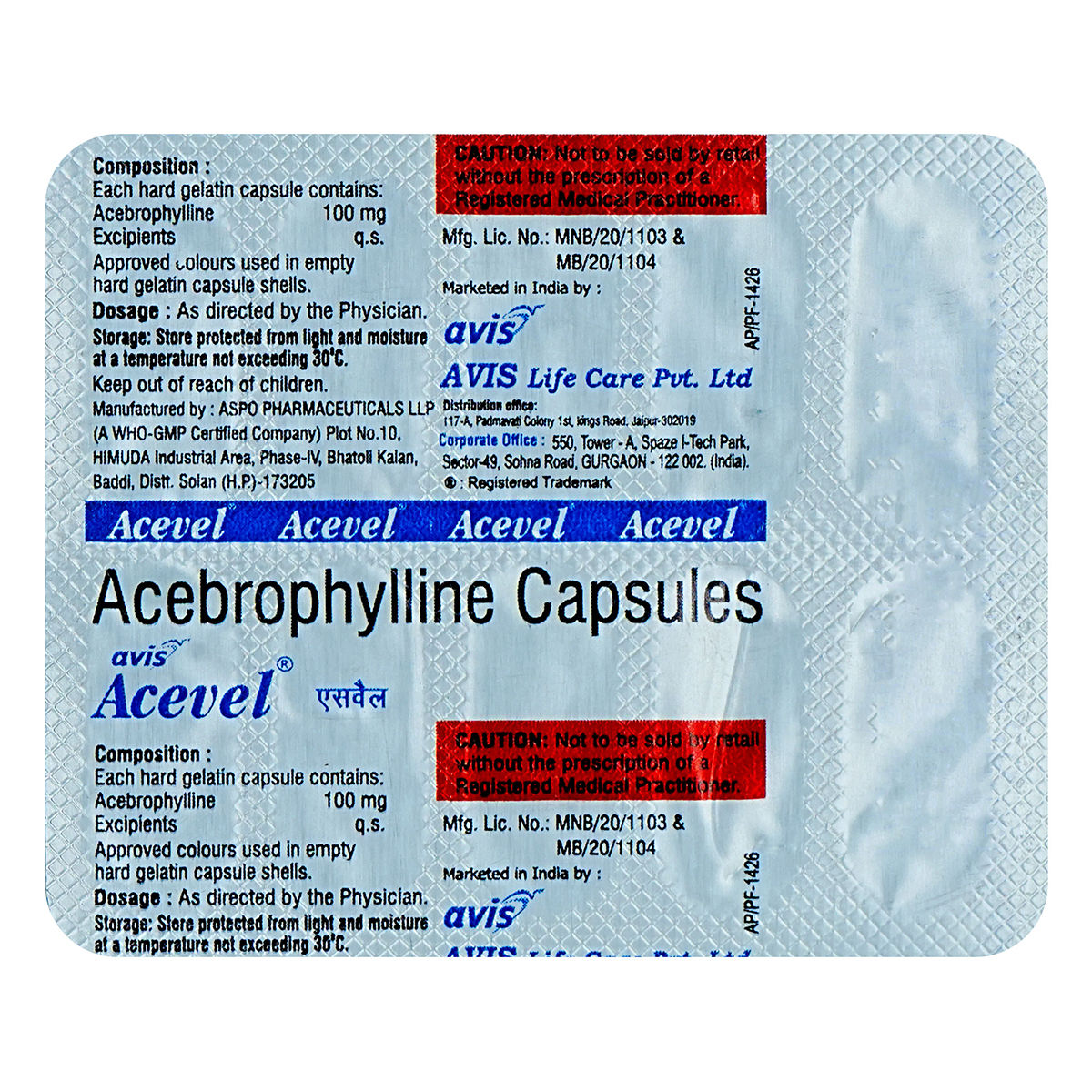 Acevel Capsule 10's Price, Uses, Side Effects, Composition - Apollo ...