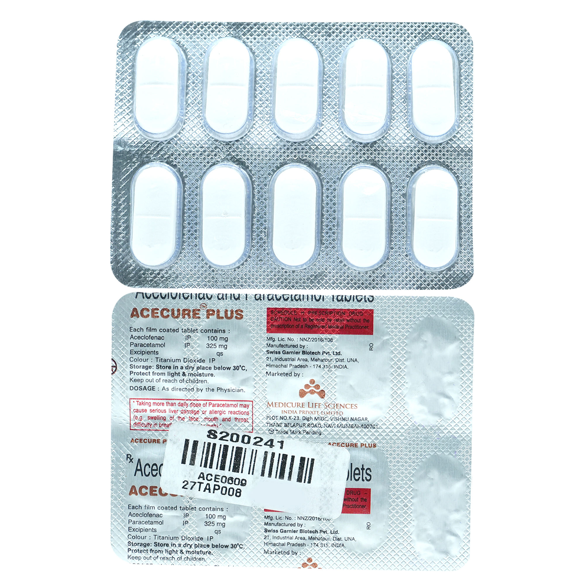 Acecure Plus Tablet | Uses, Side Effects, Price | Apollo Pharmacy