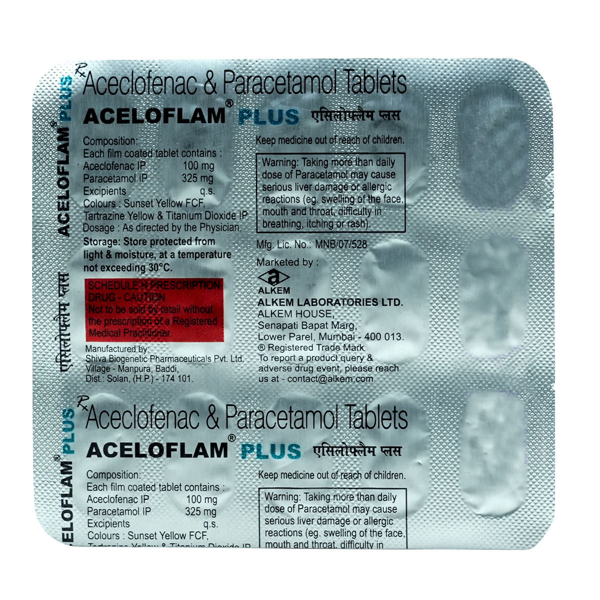 Aceloflam Plus Tablet | Uses, Side Effects, Price | Apollo Pharmacy