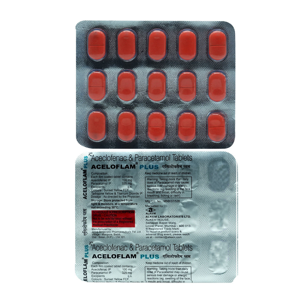 Aceloflam Plus Tablet 15's Price, Uses, Side Effects, Composition ...