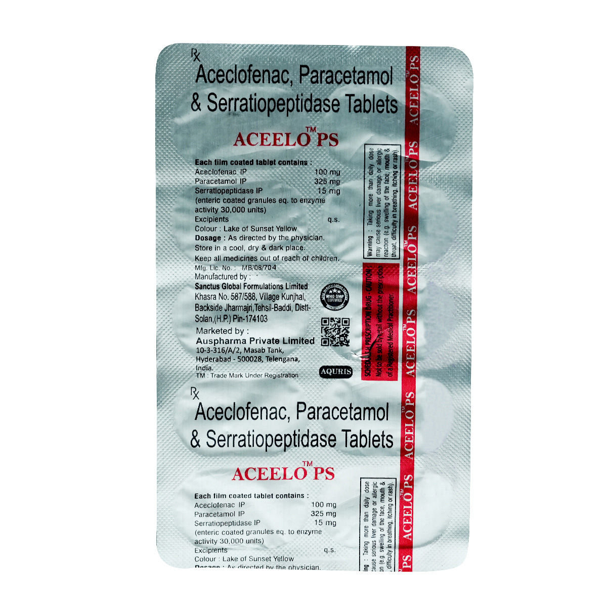 Aceelo PS Tablet | Uses, Side Effects, Price | Apollo Pharmacy