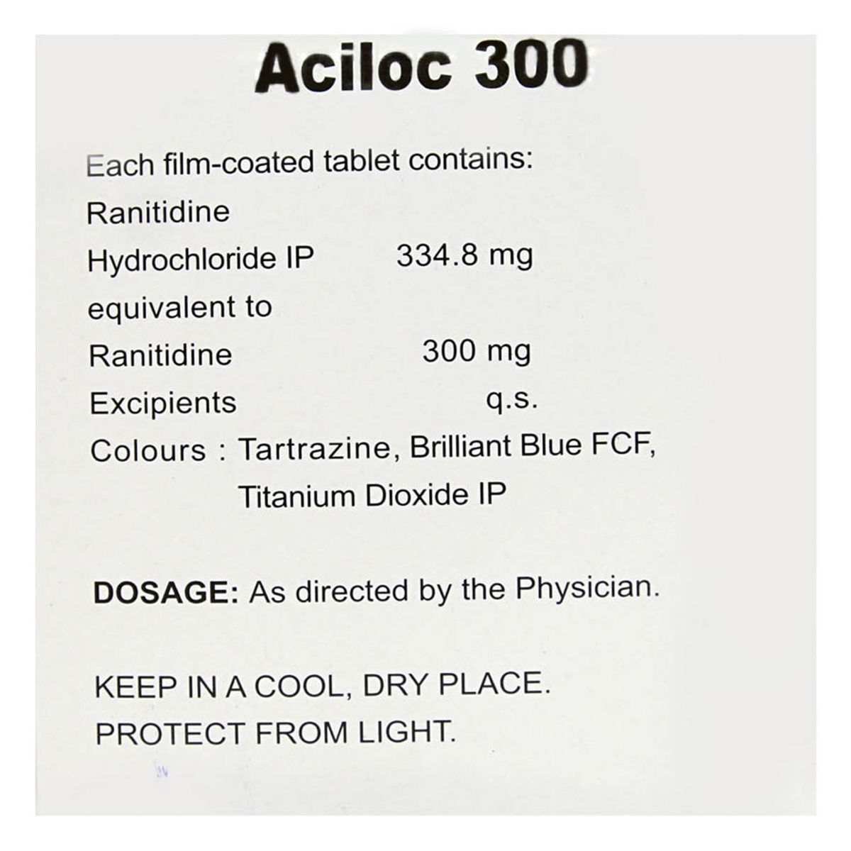 Aciloc 300 Tablet 20's Price, Uses, Side Effects, Composition - Apollo ...