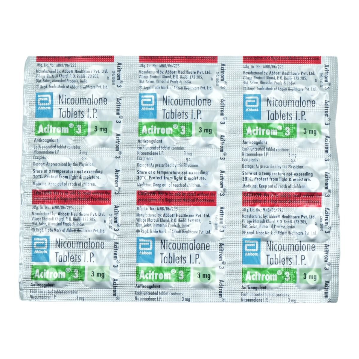 Acitrom 3 Tablet | Uses, Side Effects, Price | Apollo Pharmacy