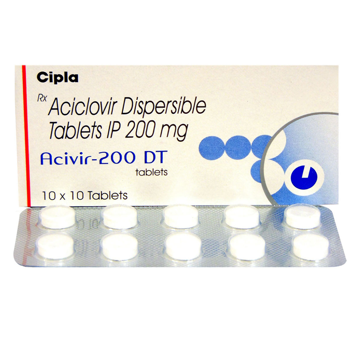 Acivir-200 DT Tablet 10's Price, Uses, Side Effects, Composition ...
