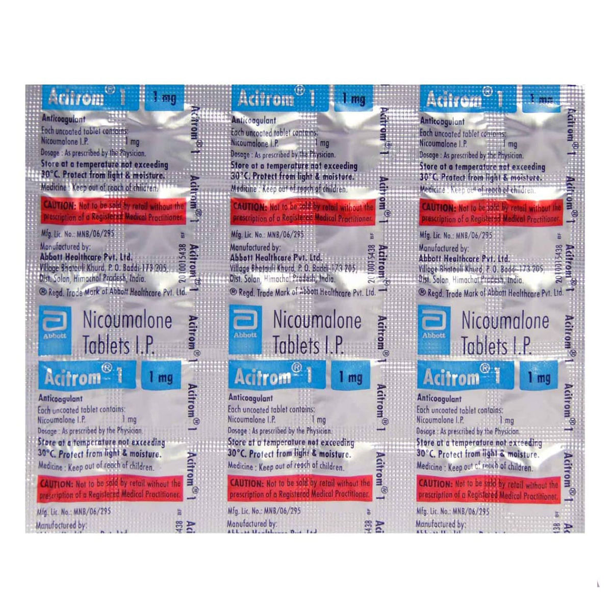 Acitrom 1 Tablet 30's Price, Uses, Side Effects, Composition - Apollo ...