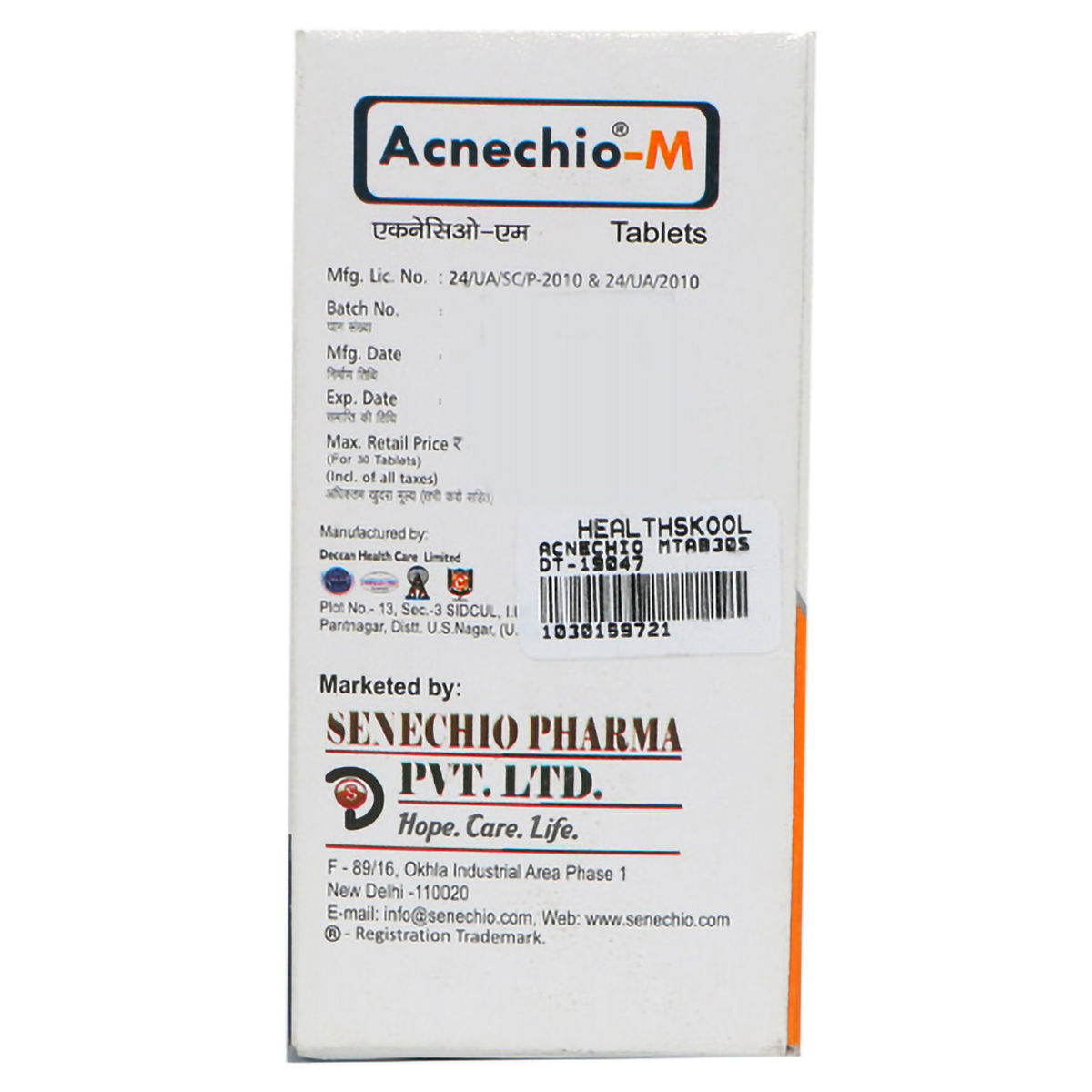 Acnechio-M Tablet | Uses, Side Effects, Price | Apollo Pharmacy
