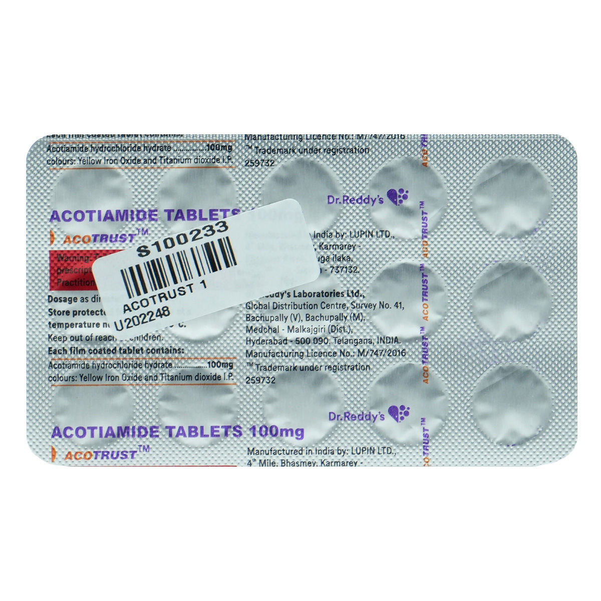 Acotrust Tablet 15's Price, Uses, Side Effects, Composition - Apollo ...