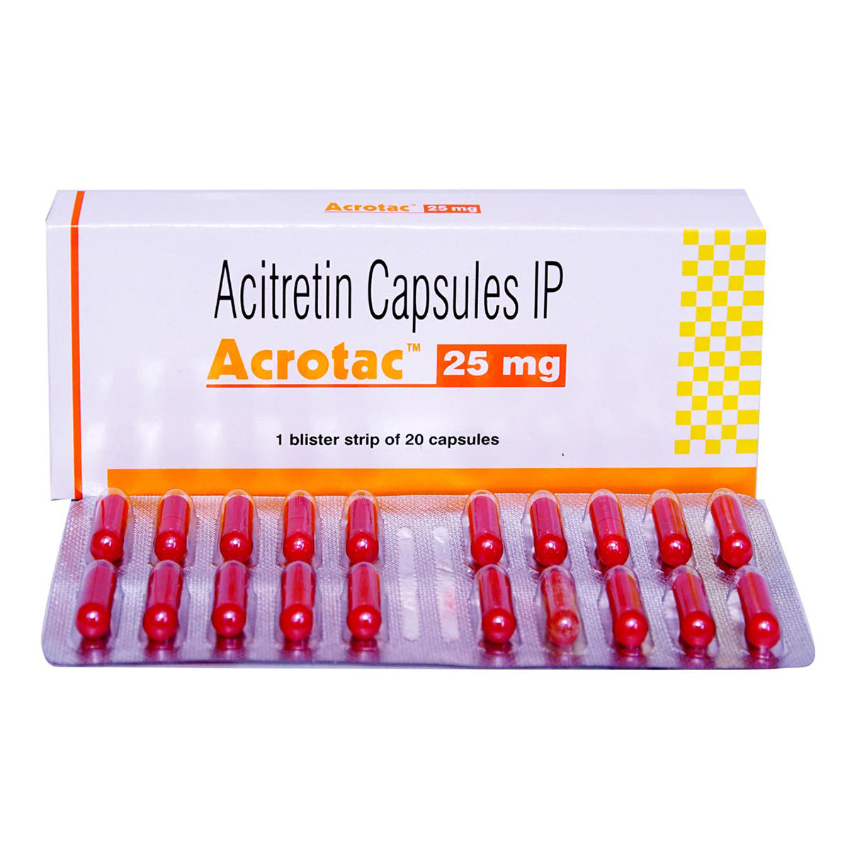 Acrotac 25 mg Capsule 20's Price, Uses, Side Effects, Composition ...