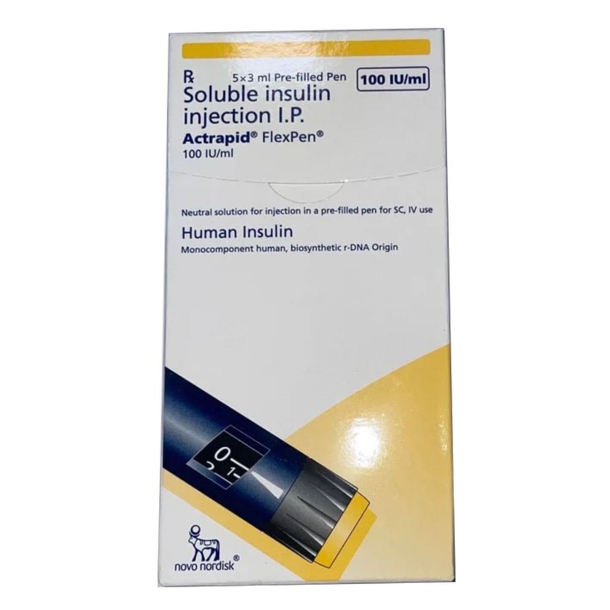Actrapid 100IU/ml Flexpen 3 ml | Uses, Side Effects, Price | Apollo ...