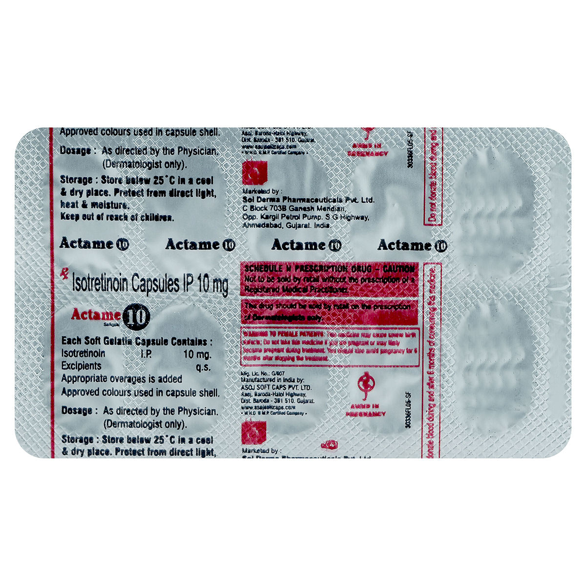 Actame 10 mg Capsule | Uses, Side Effects, Price | Apollo Pharmacy