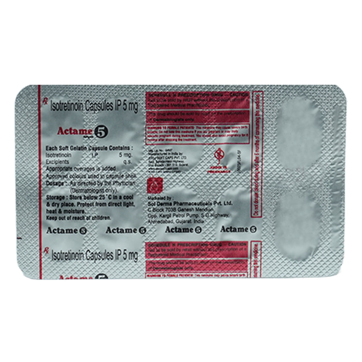 Actame 5 mg Softgel Capsule | Uses, Side Effects, Price | Apollo Pharmacy