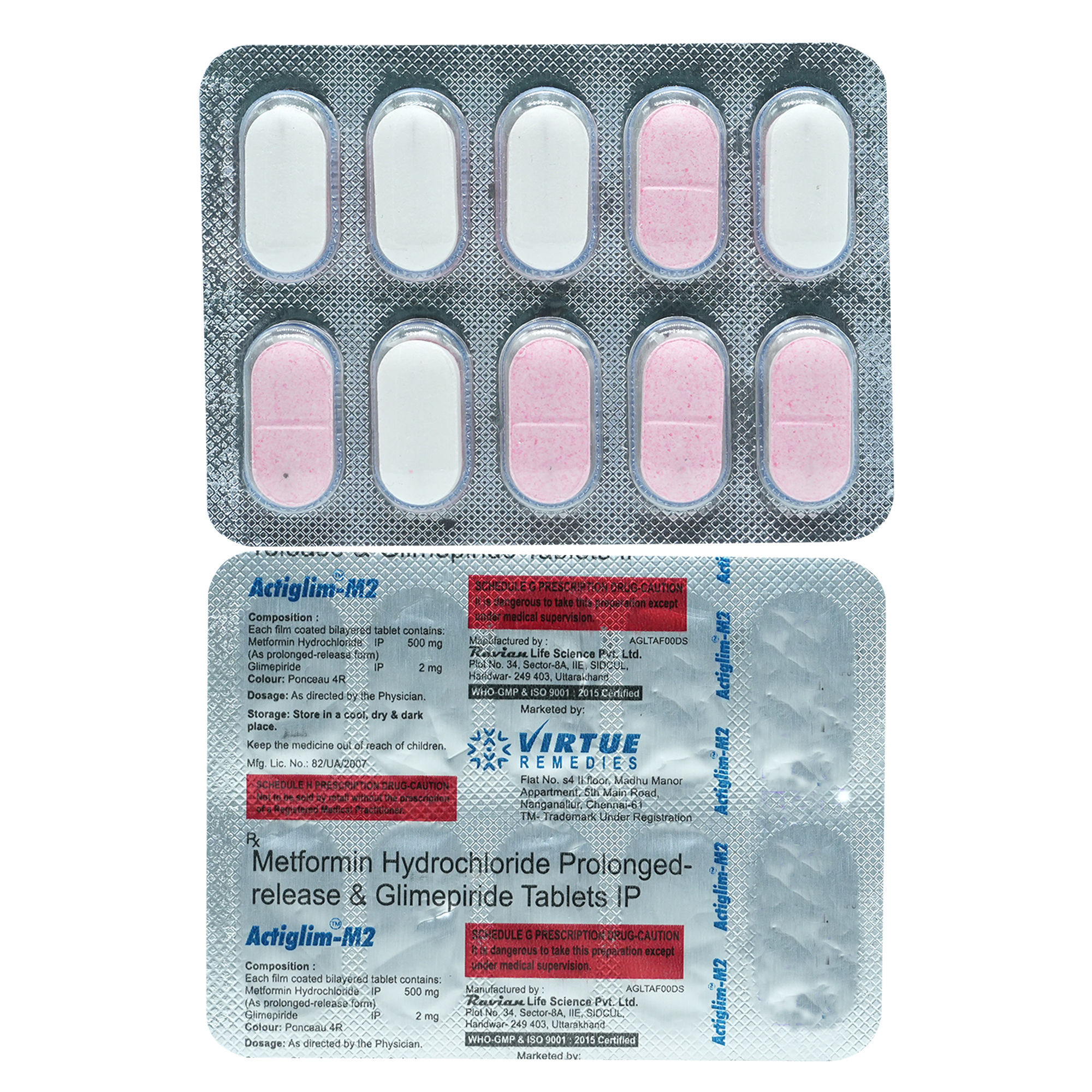 Actiglim-M2 Tablet | Uses, Side Effects, Price | Apollo Pharmacy