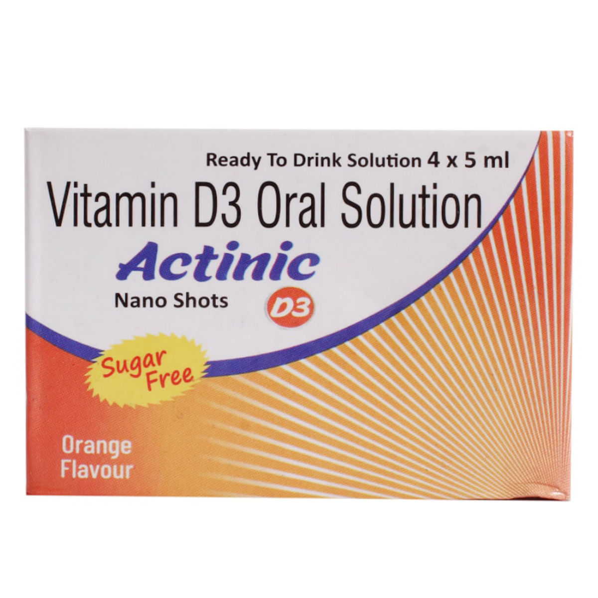 Actinic D3 60K SF Orange Flavour Nano Shots Solution 5 ml Price, Uses ...