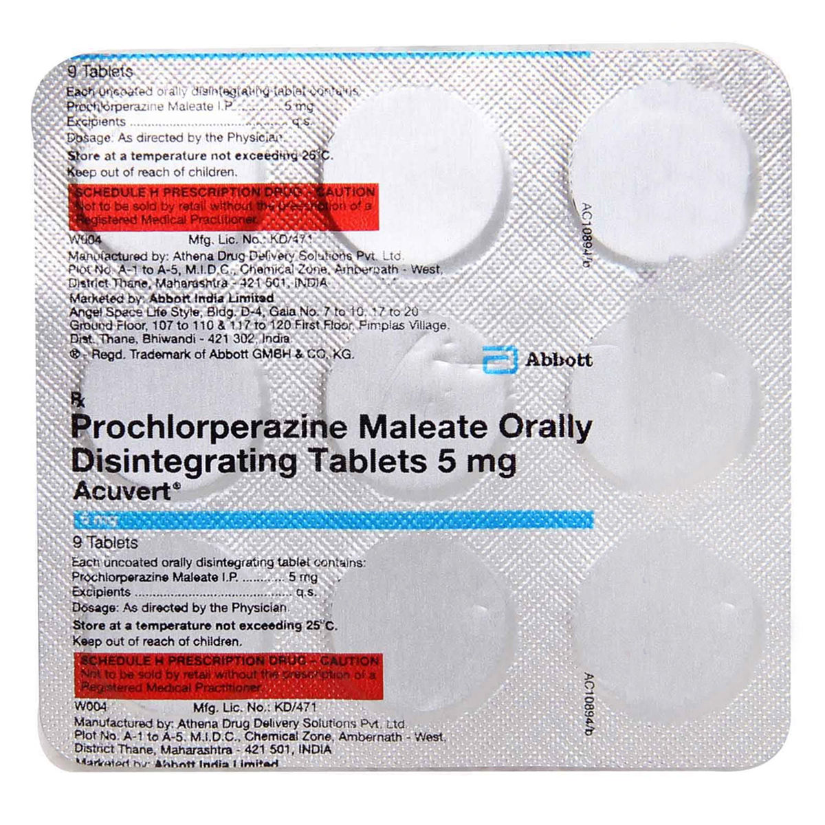 Acuvert Tablet 9's Price, Uses, Side Effects, Composition - Apollo Pharmacy