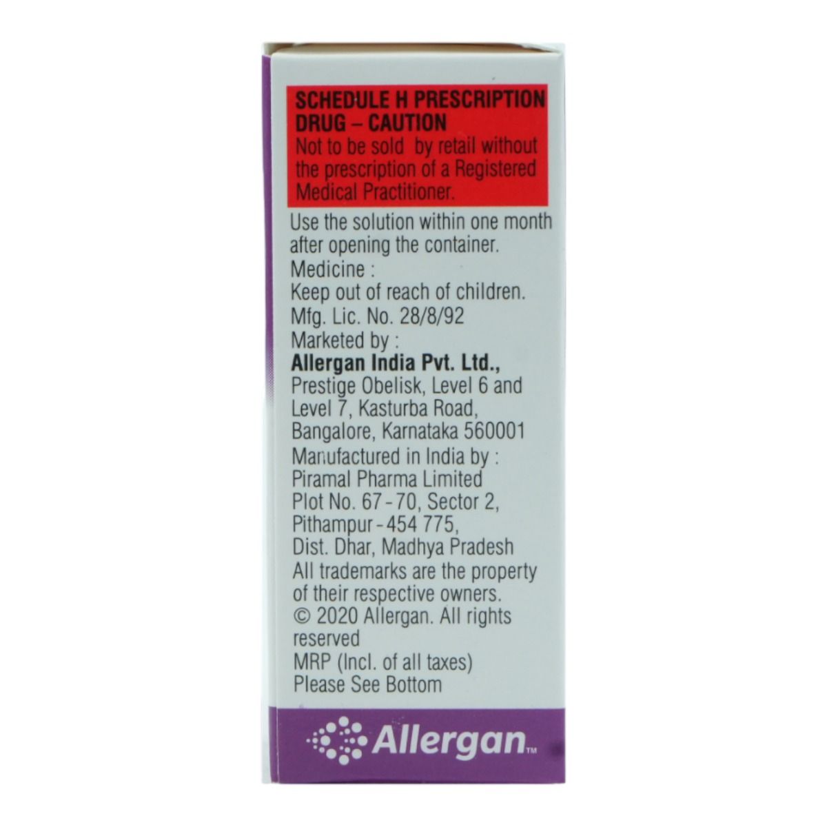 Acupat Opthalmic Solution 5 ml | Uses, Side Effects, Price | Apollo ...