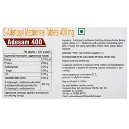 Adesam 400 Tablet | Uses, Side Effects, Price | Apollo Pharmacy
