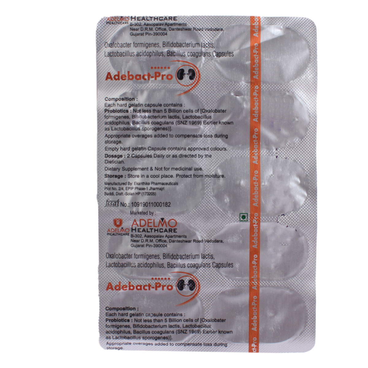 Adebact-Pro Capsule 10's Price, Uses, Side Effects, Composition ...