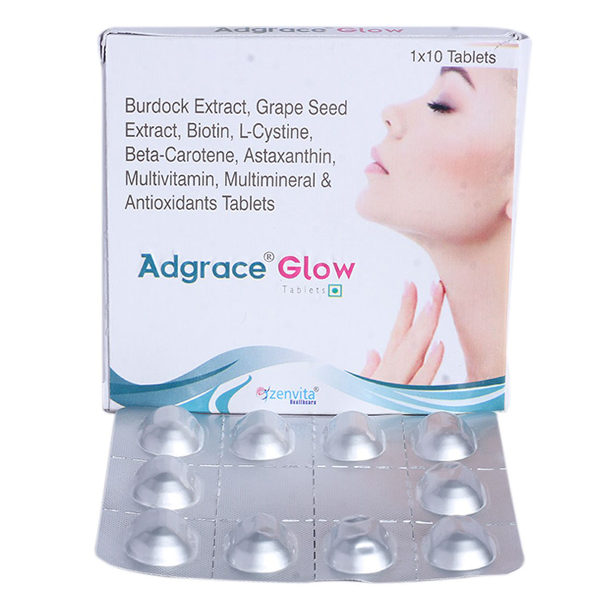 Adgrace Glow Tablet 10's Price, Uses, Side Effects, Composition ...
