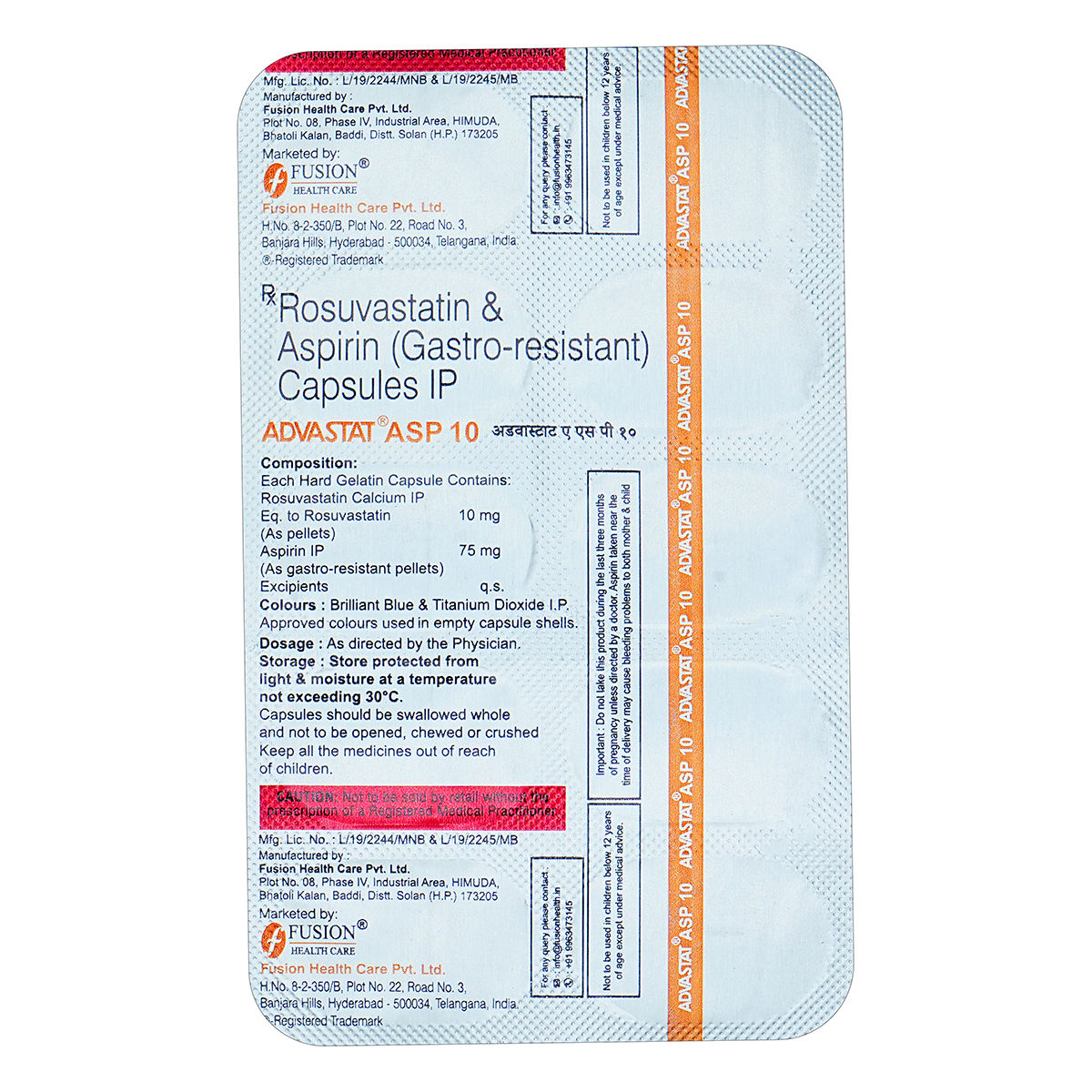 Advastat ASP 10 Capsule | Uses, Side Effects, Price | Apollo Pharmacy