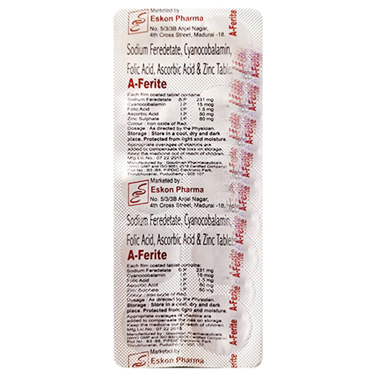 A-Ferite Tablet | Uses, Side Effects, Price | Apollo Pharmacy