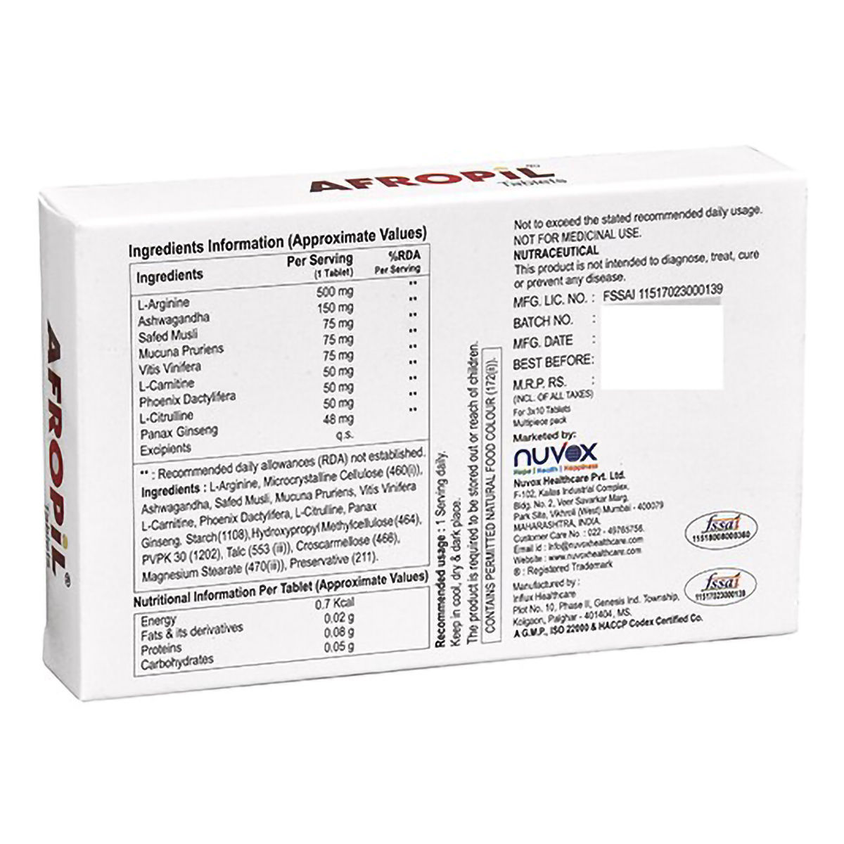 AFROPIL TABLETS 10'S Price, Uses, Side Effects, Composition - Apollo ...