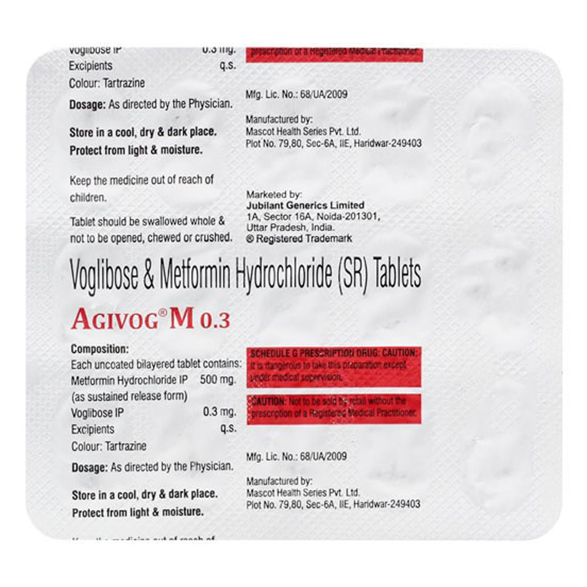 Agivog M 0.3 Tablet | Uses, Side Effects, Price | Apollo Pharmacy