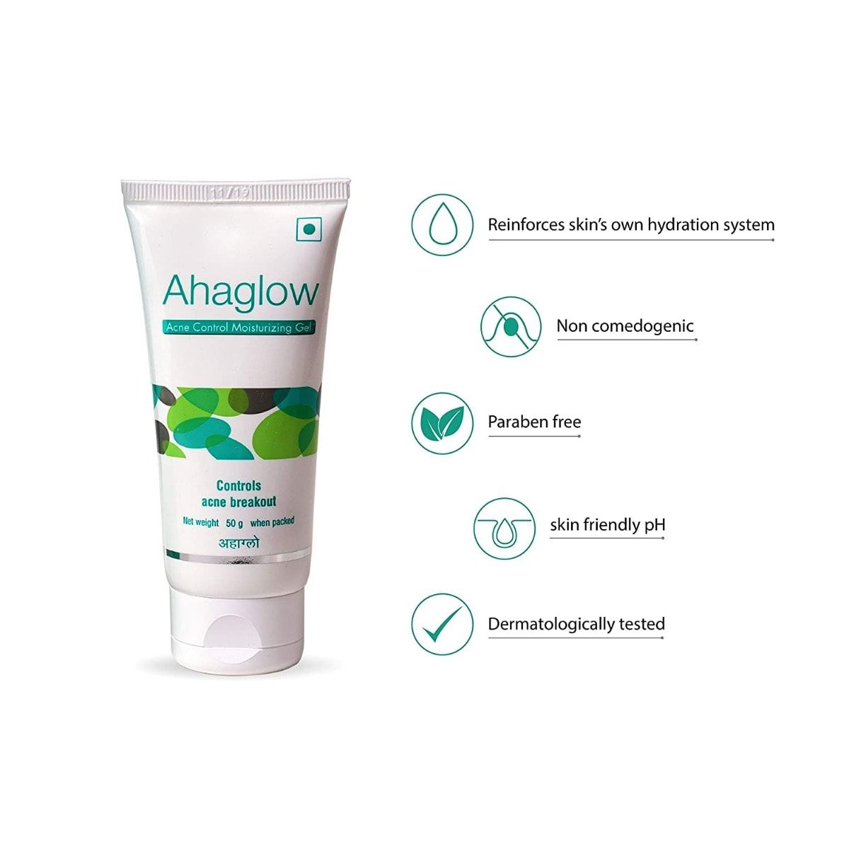 Ahaglow Acne Control Moisturizing Gel, 50 gm Price, Uses, Side Effects ...