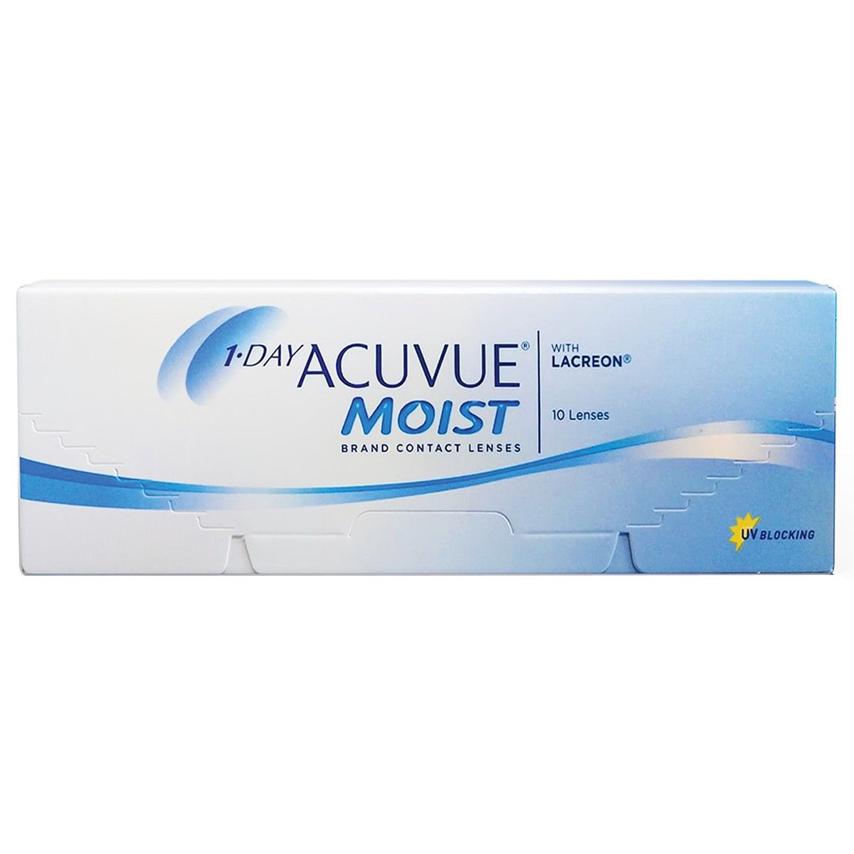Buy 1-DAY Acuvue Moist Contact Lenses with Lacreon BC 8.5 -7. 50 RX, 90 ...