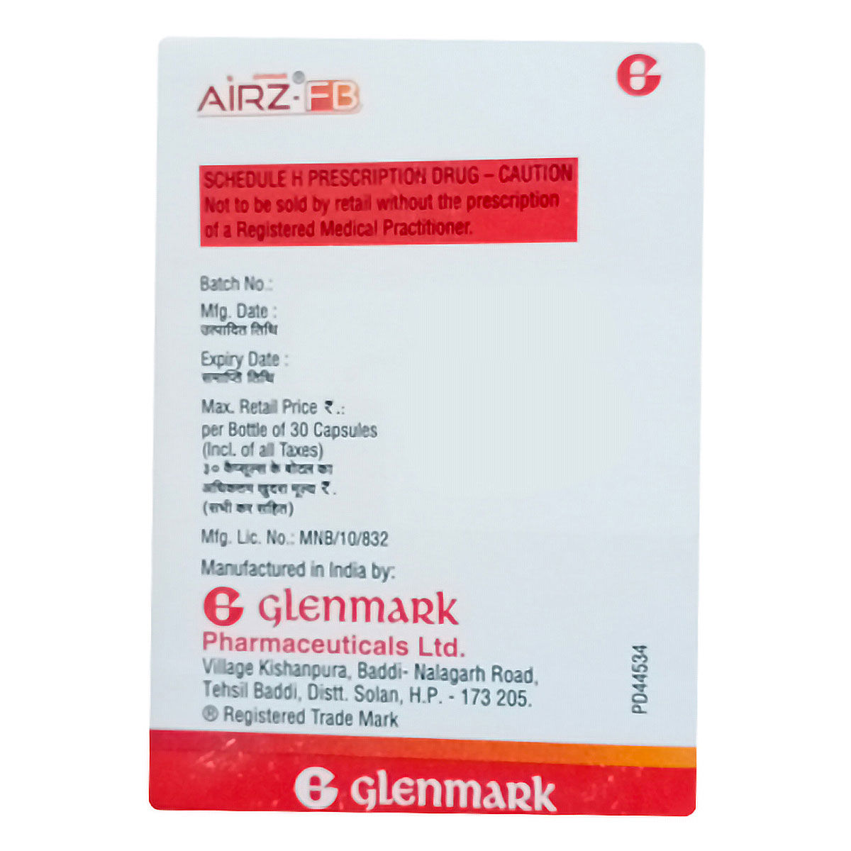 Airz-FB 400/25/12 Capsule | Uses, Side Effects, Price | Apollo Pharmacy