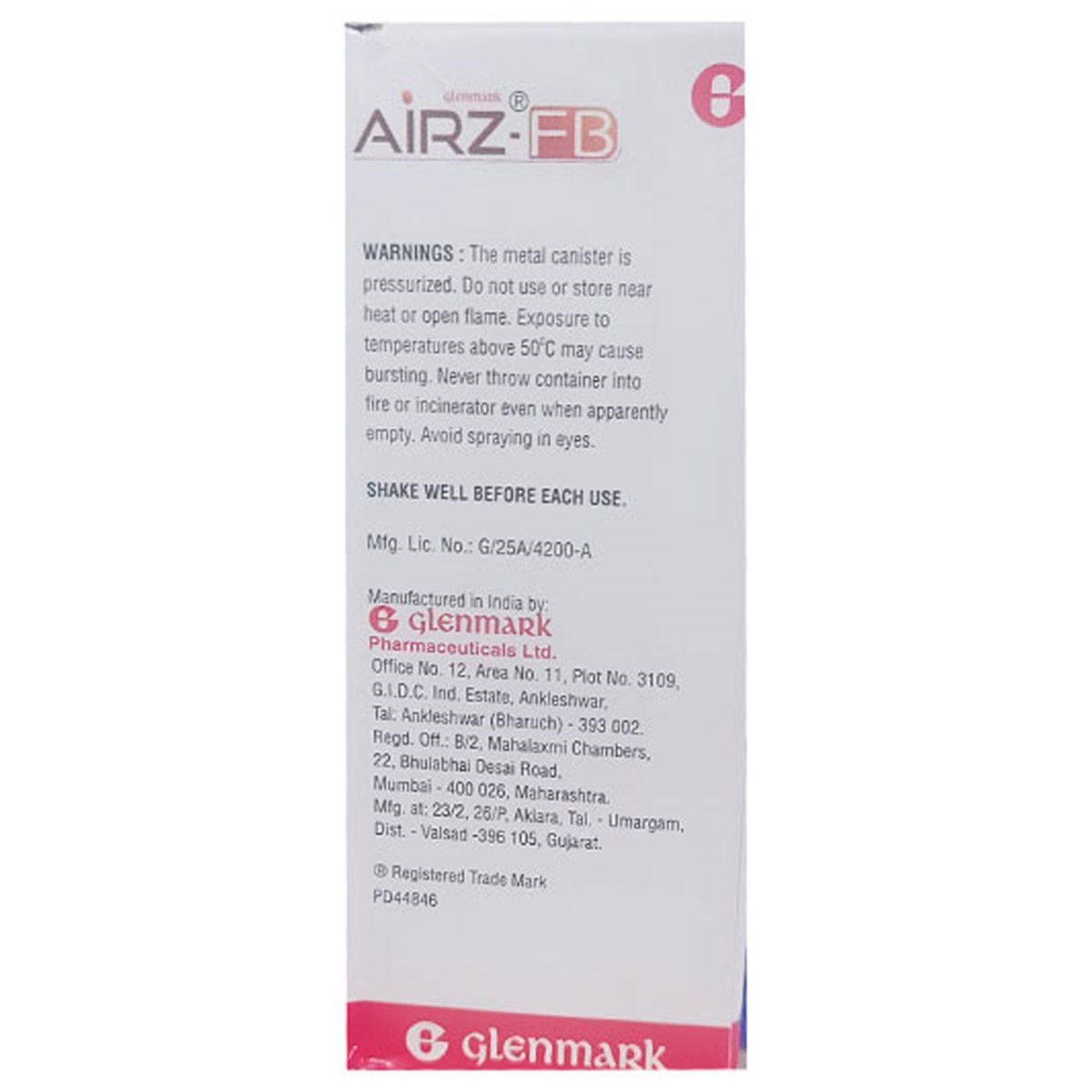 Airz-Fb Inhaler 7.2G 120 MDI | Uses, Side Effects, Price | Apollo Pharmacy