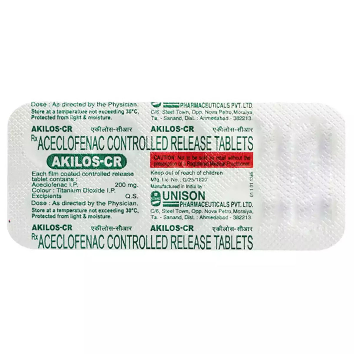 Akilos-CR Tablet | Uses, Side Effects, Price | Apollo Pharmacy