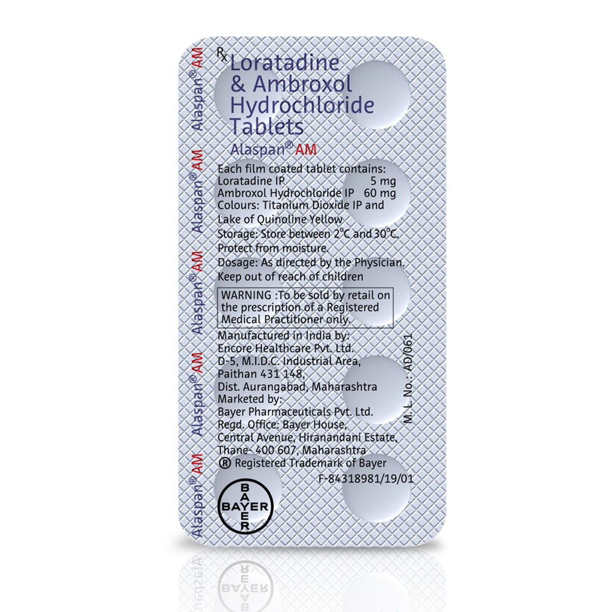 Alaspan AM Tablet 10's Price, Uses, Side Effects, Composition - Apollo ...