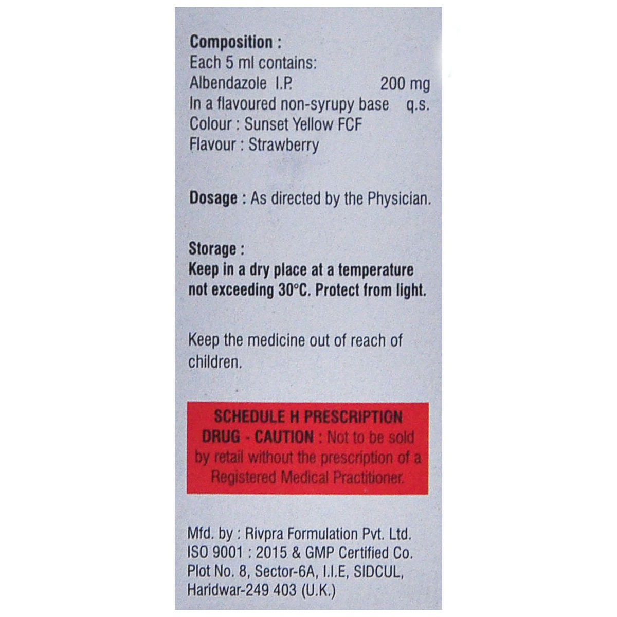 Albendazole Oral Suspension | Uses, Side Effects, Price | Apollo Pharmacy