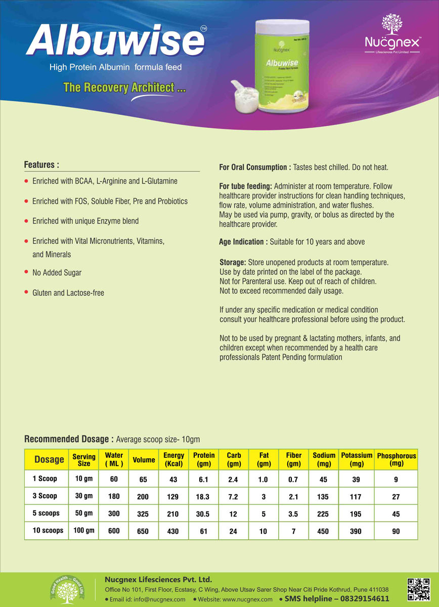 Albuwise Vanilla Powder 300 gm Price, Uses, Side Effects, Composition ...