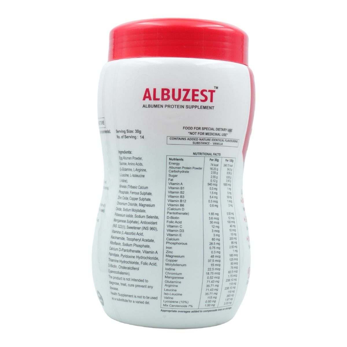 Albuzest Vanilla Powder 420 gm Price, Uses, Side Effects, Composition ...