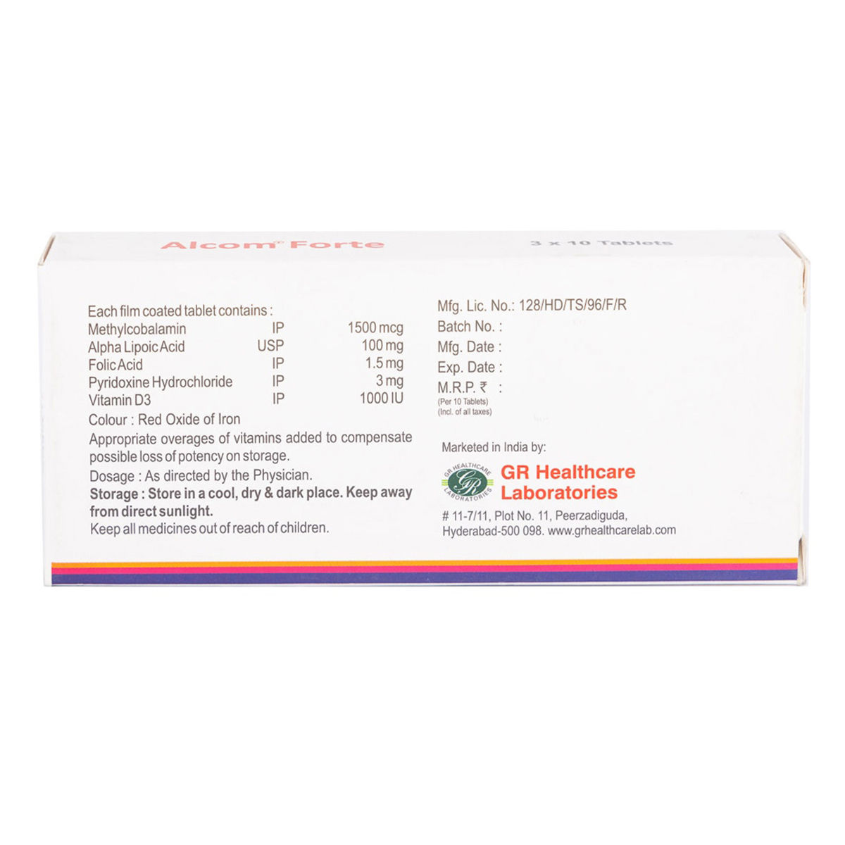 Alcom Forte Tablet 10's Price, Uses, Side Effects, Composition - Apollo ...