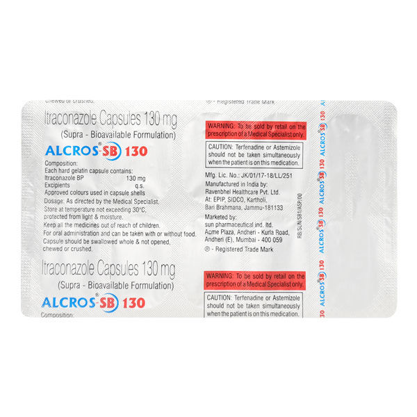Alcros-SB 130 Capsule | Uses, Side Effects, Price | Apollo Pharmacy